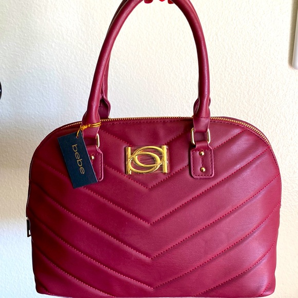 bebe | Bags | Bebe Red Top Handle Bags | Poshmark